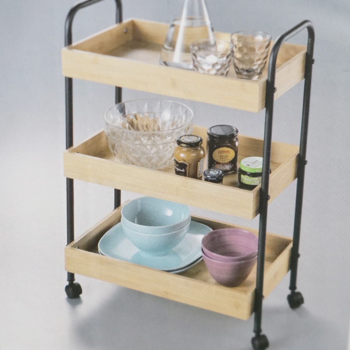 3 tier bamboo cart cart each