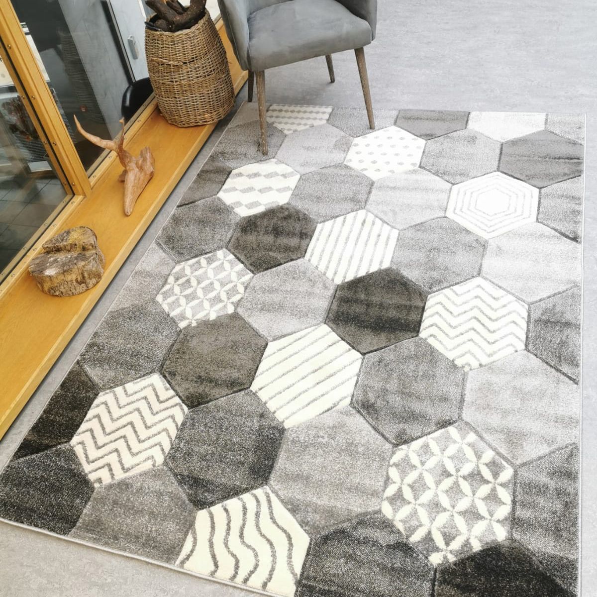 Geometr Boston Grey-XRUGS