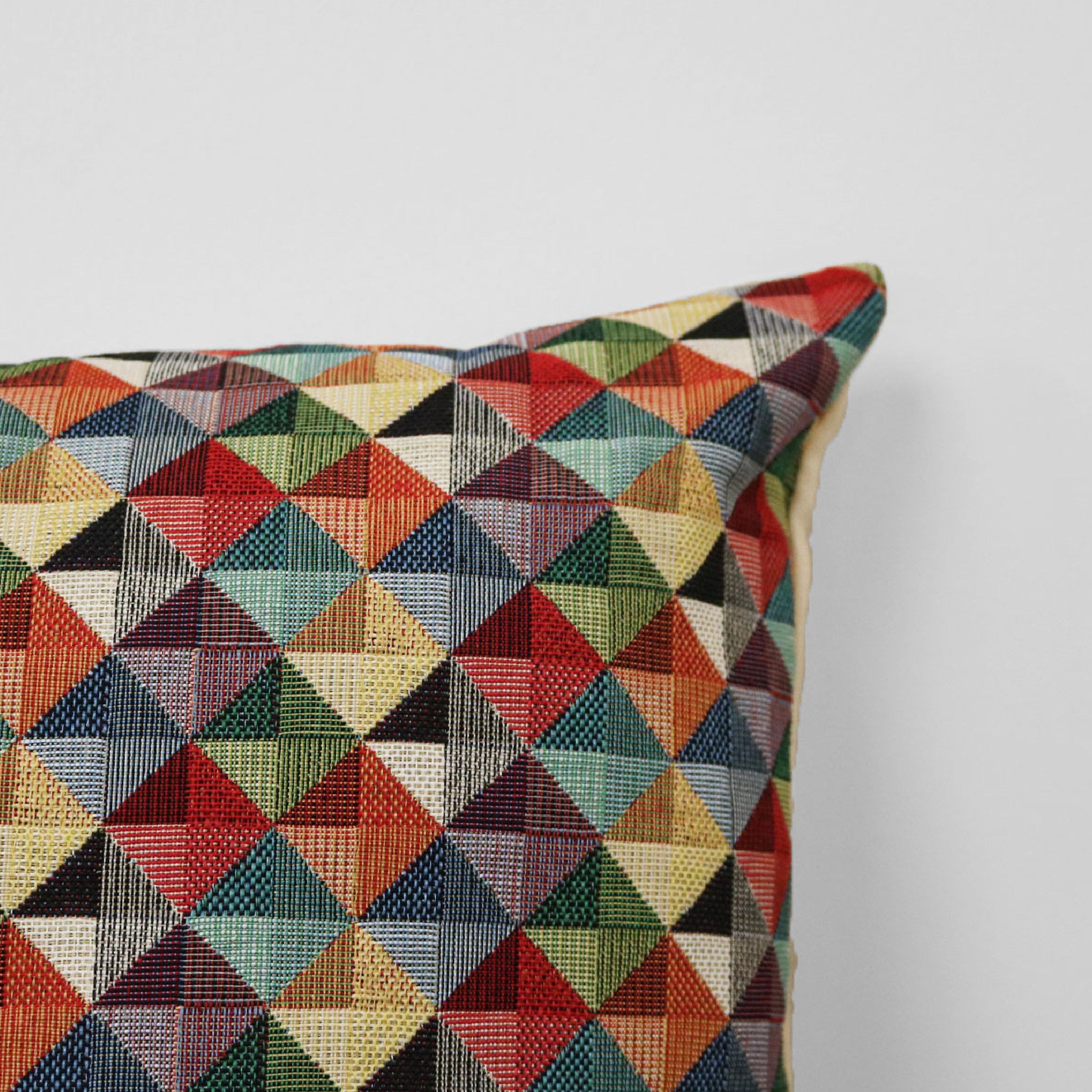 multi coloured cushions