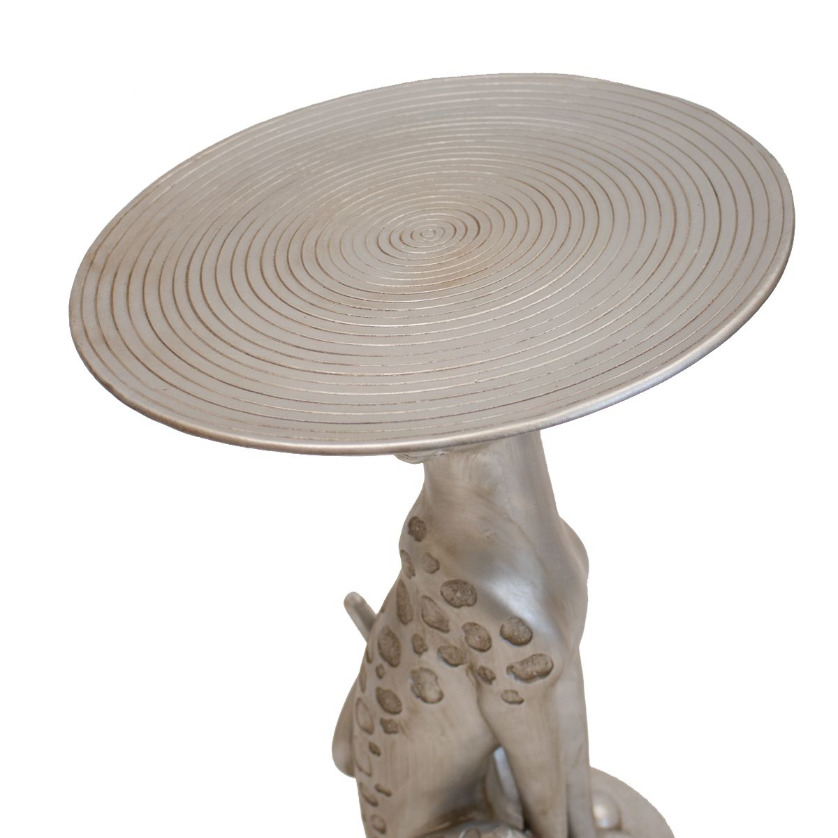 leopard table silver silver each