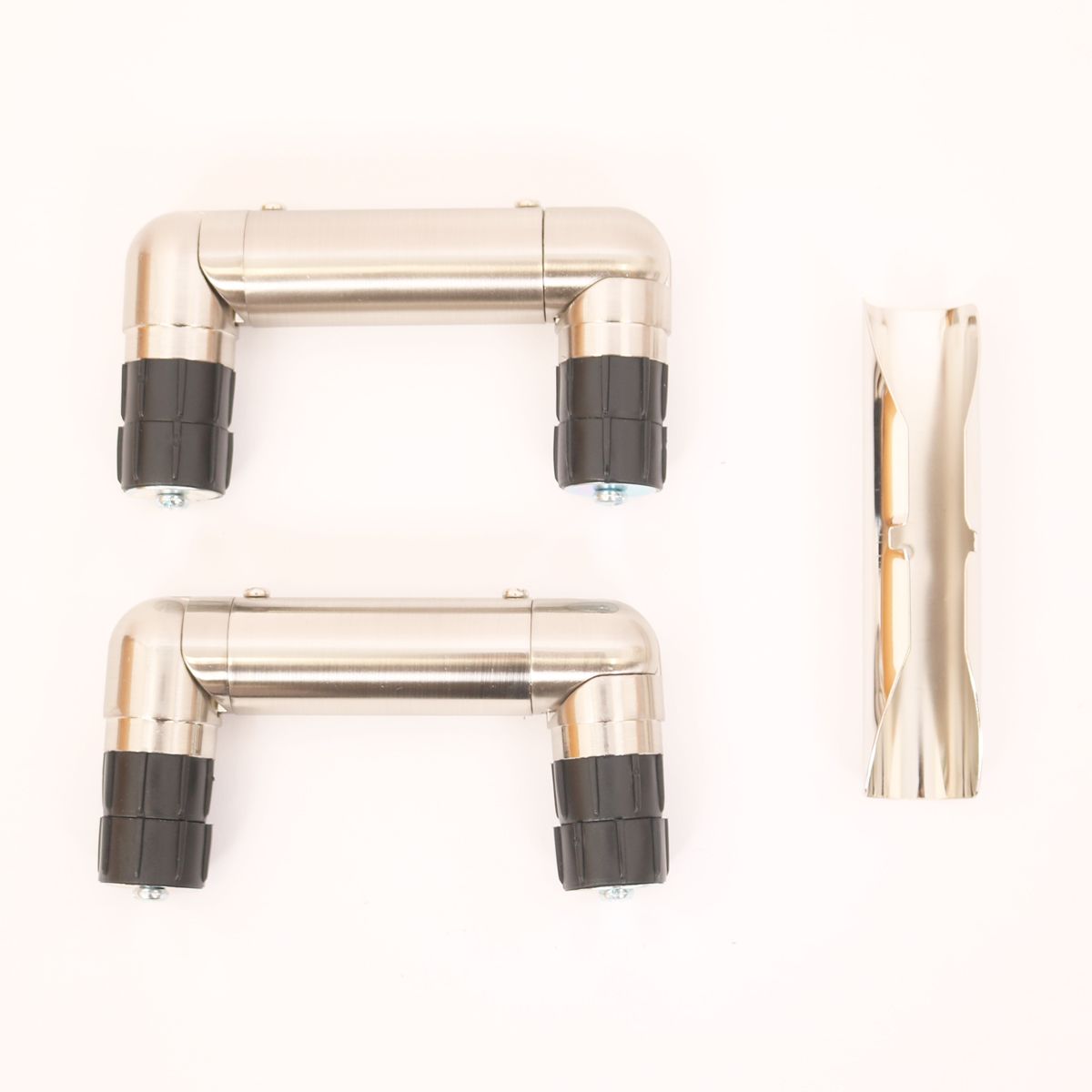 28mm 3 Sided Satin Silver Chrome Baypole