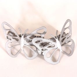 butterfly clips silver silver pack