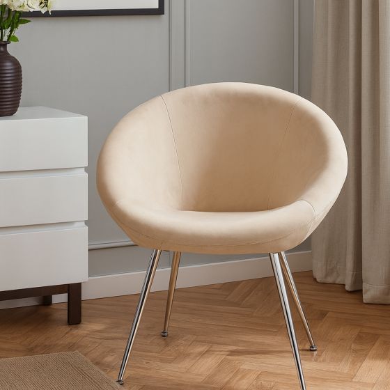 asha cream cream chair